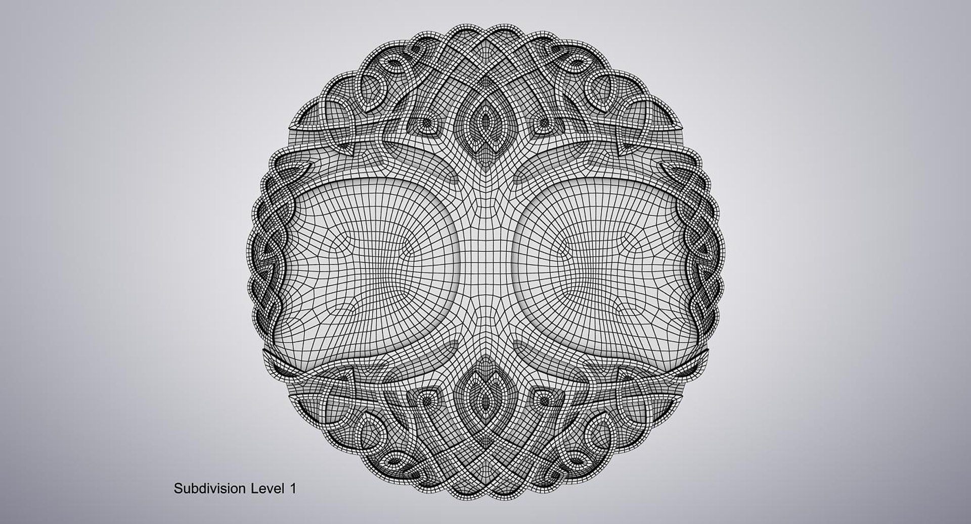 celtic ornament tree - 3d obj