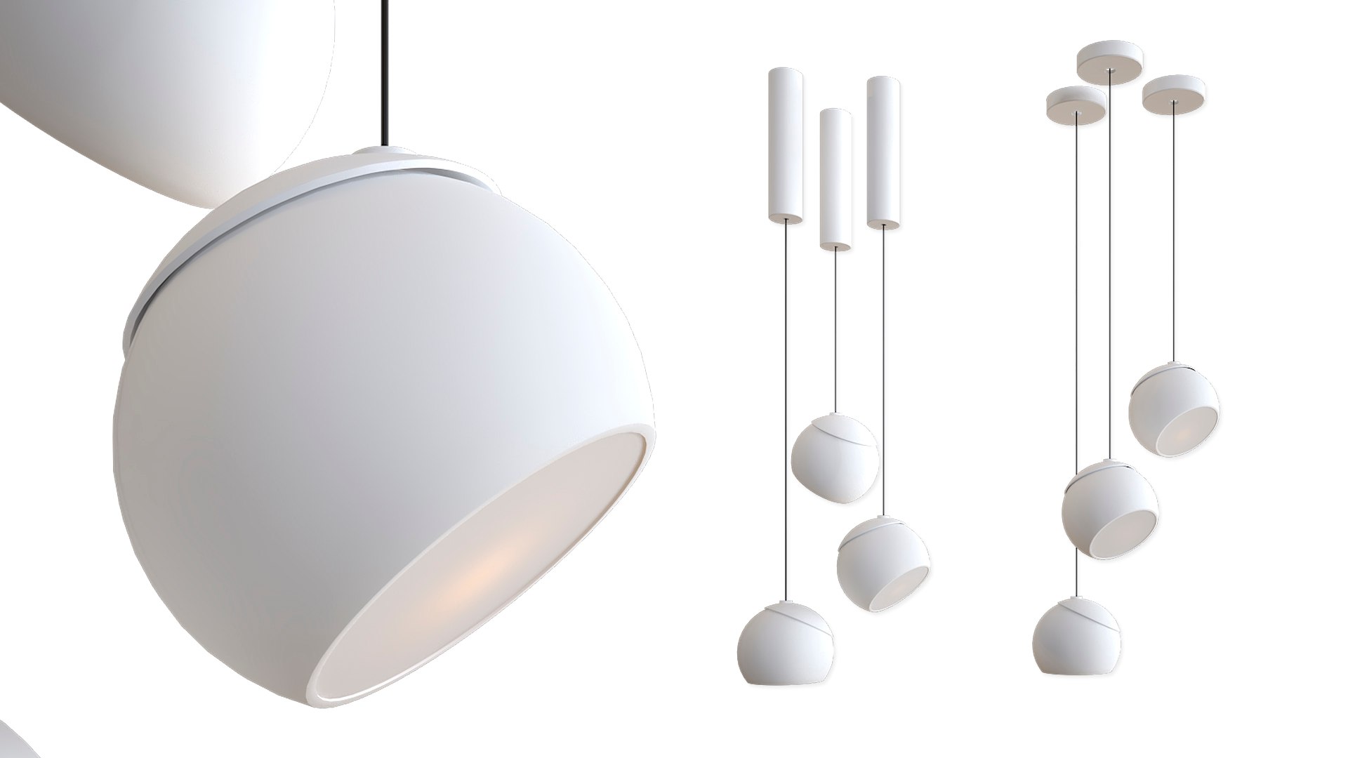 Modular Lighting Instruments Marbul Suspension White Model - TurboSquid ...