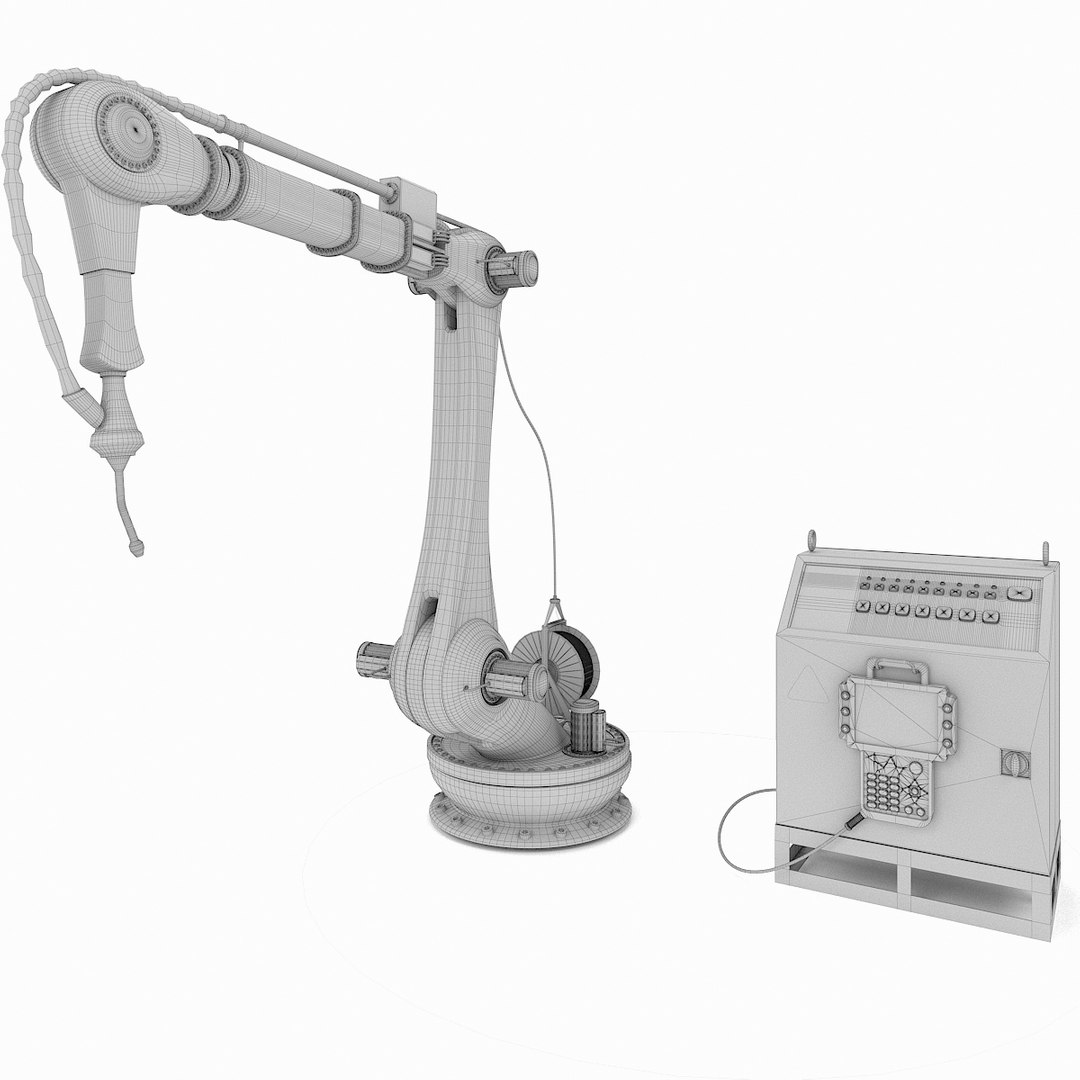 3D Model Industrial Robot Control Block - TurboSquid 1415562