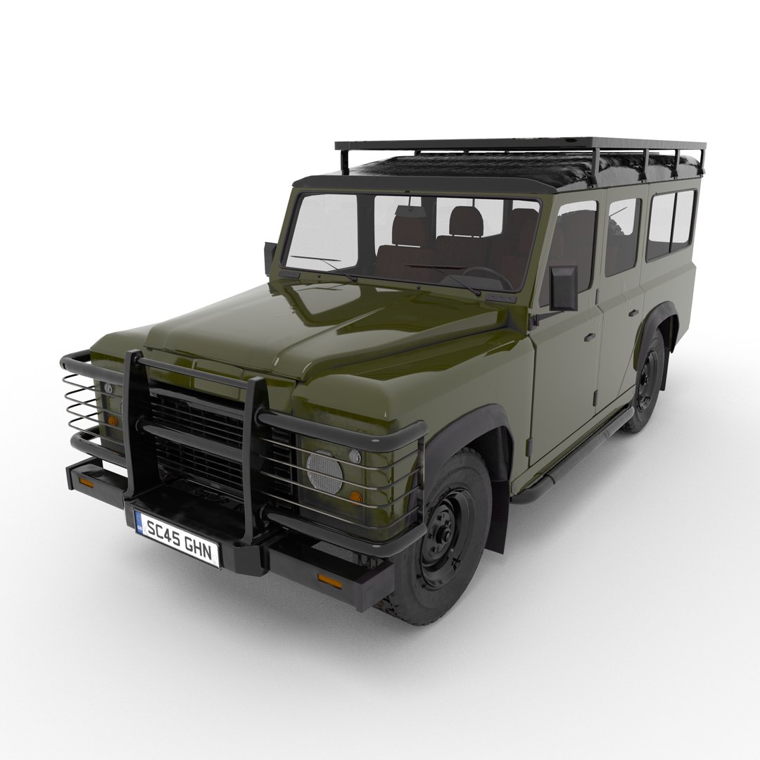 modelo 3d Landrover Defender Military Green - TurboSquid 2035662