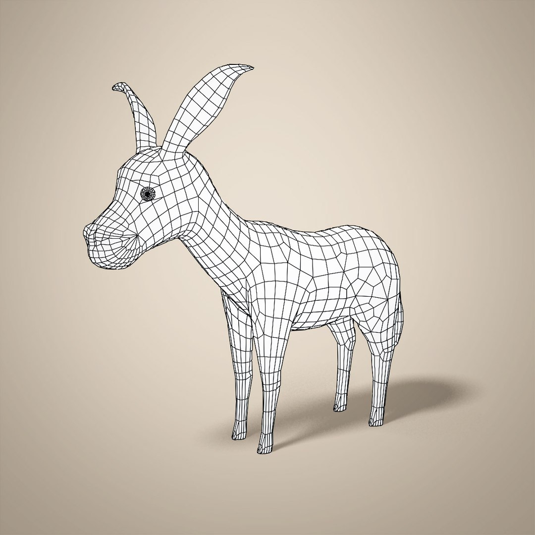 Donkey Model - TurboSquid 1236155