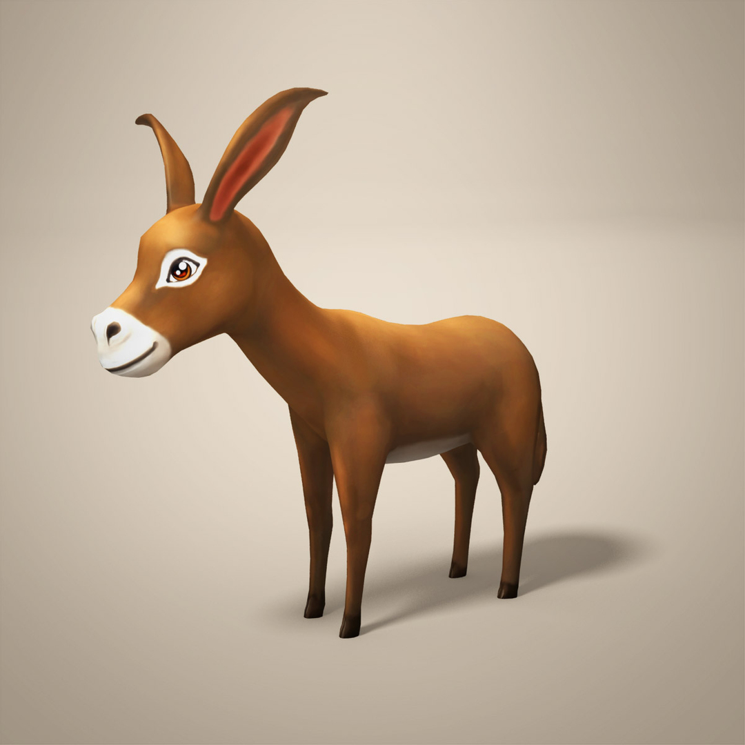 Donkey Model - TurboSquid 1236155