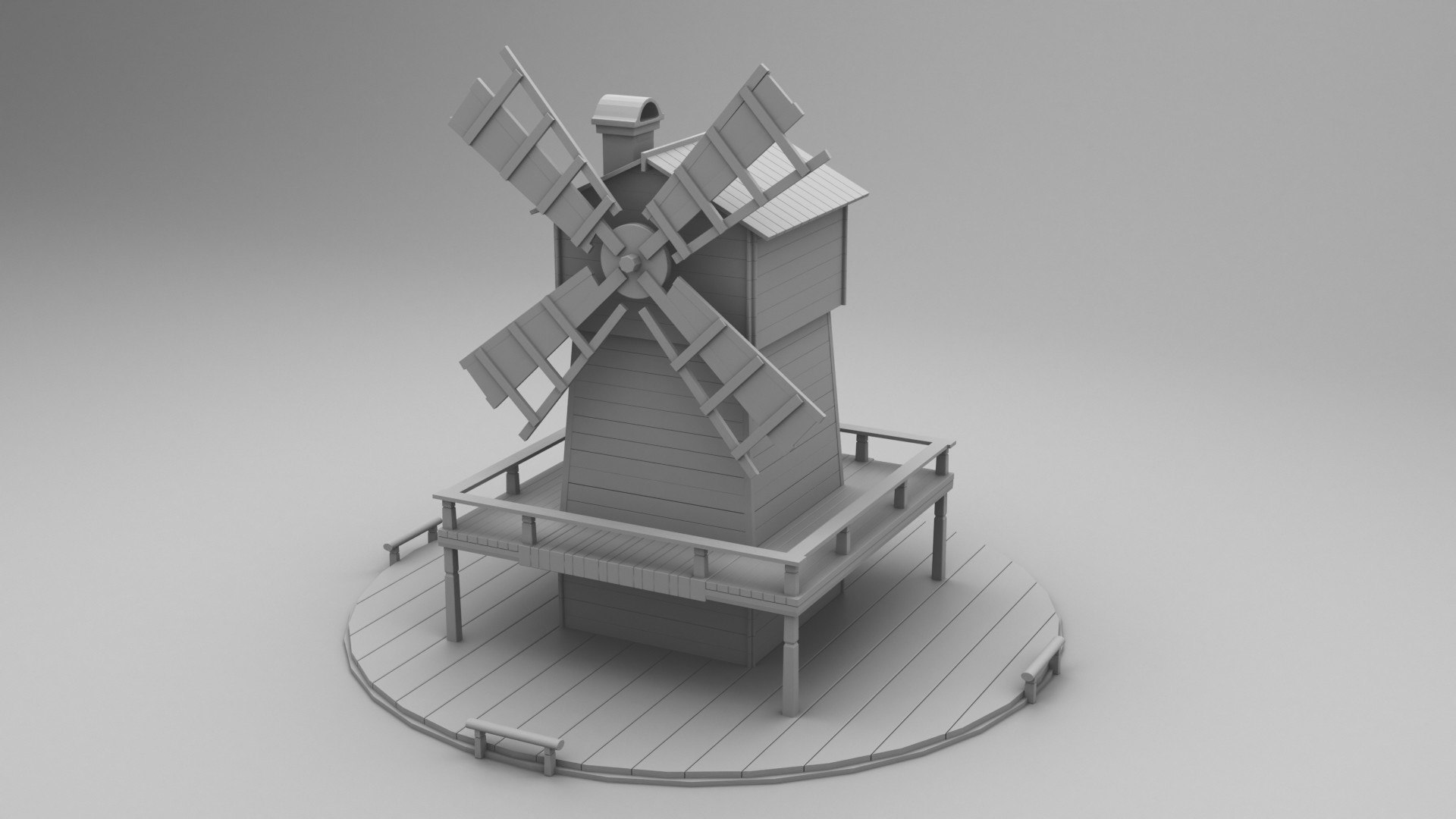 3D Architecture Windmill - TurboSquid 1692264