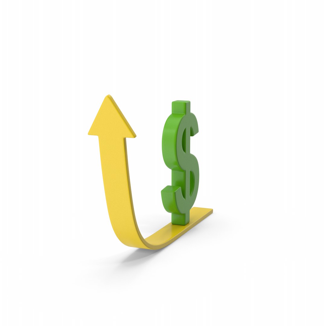 3D Rising Money Statistics - TurboSquid 2210496