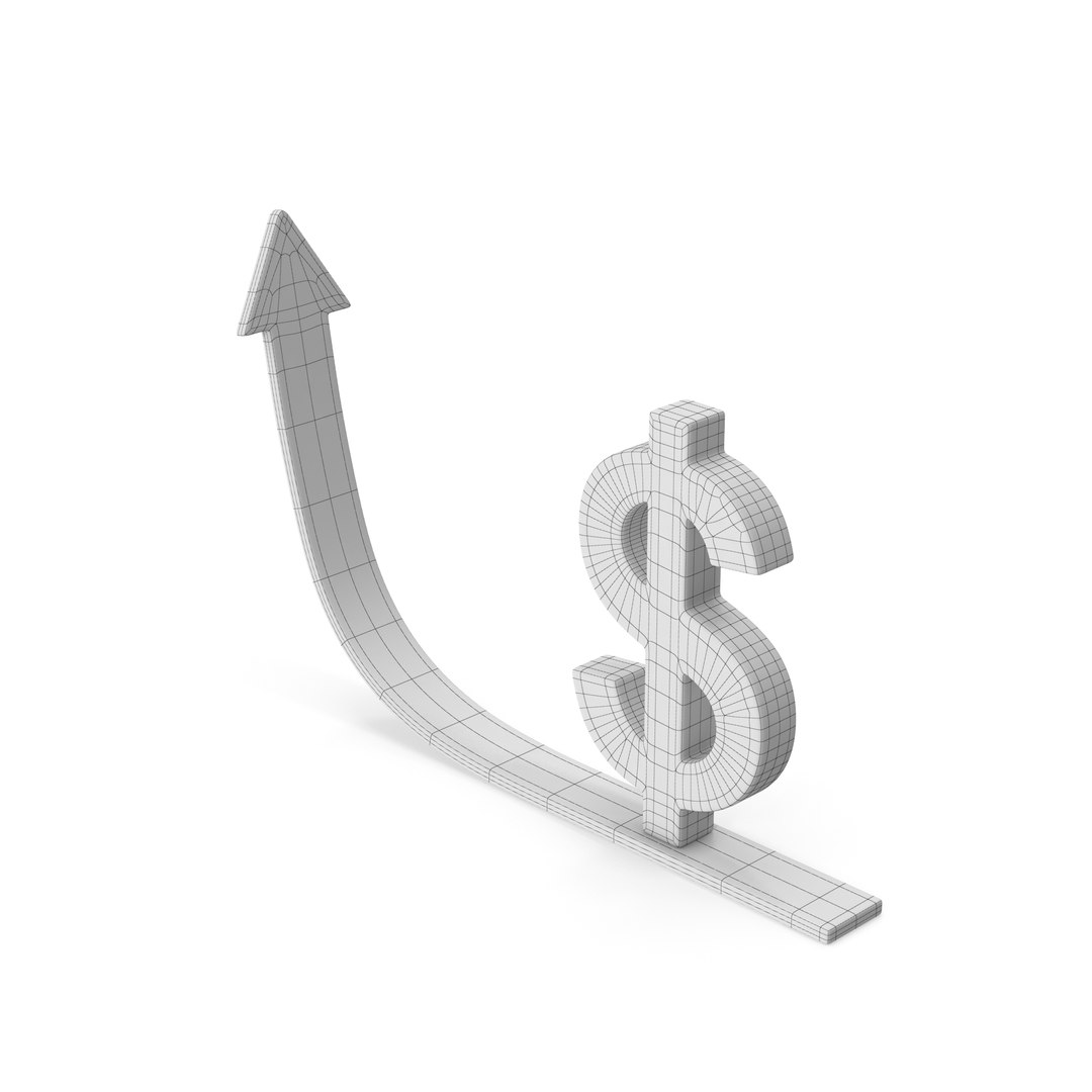 3D Rising Money Statistics - TurboSquid 2210496