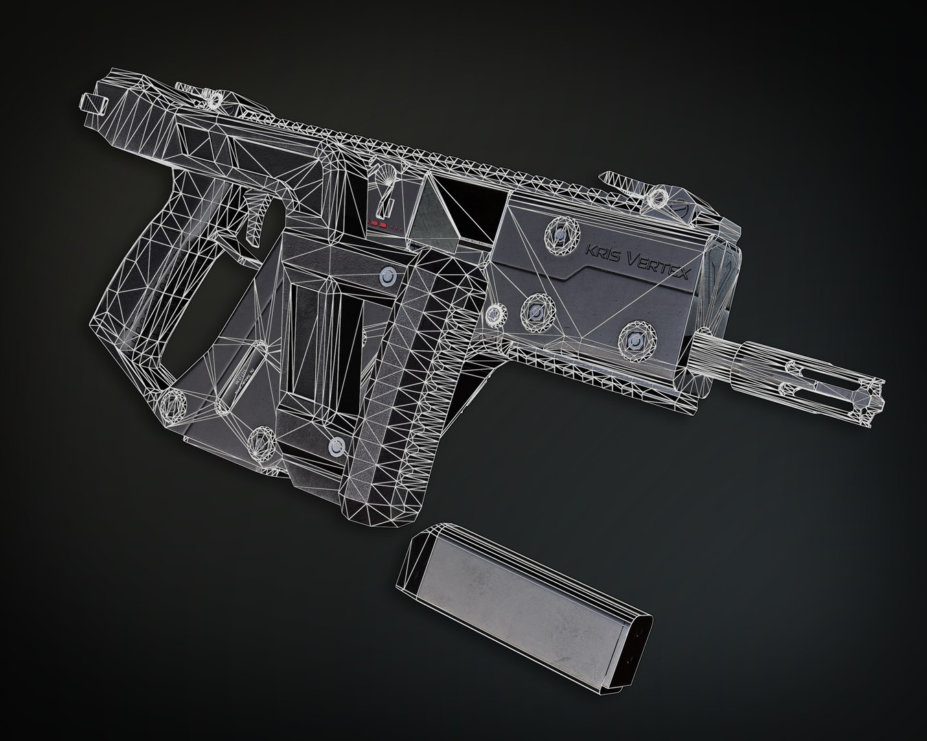 3D pbr vector submachine gun - TurboSquid 1370851