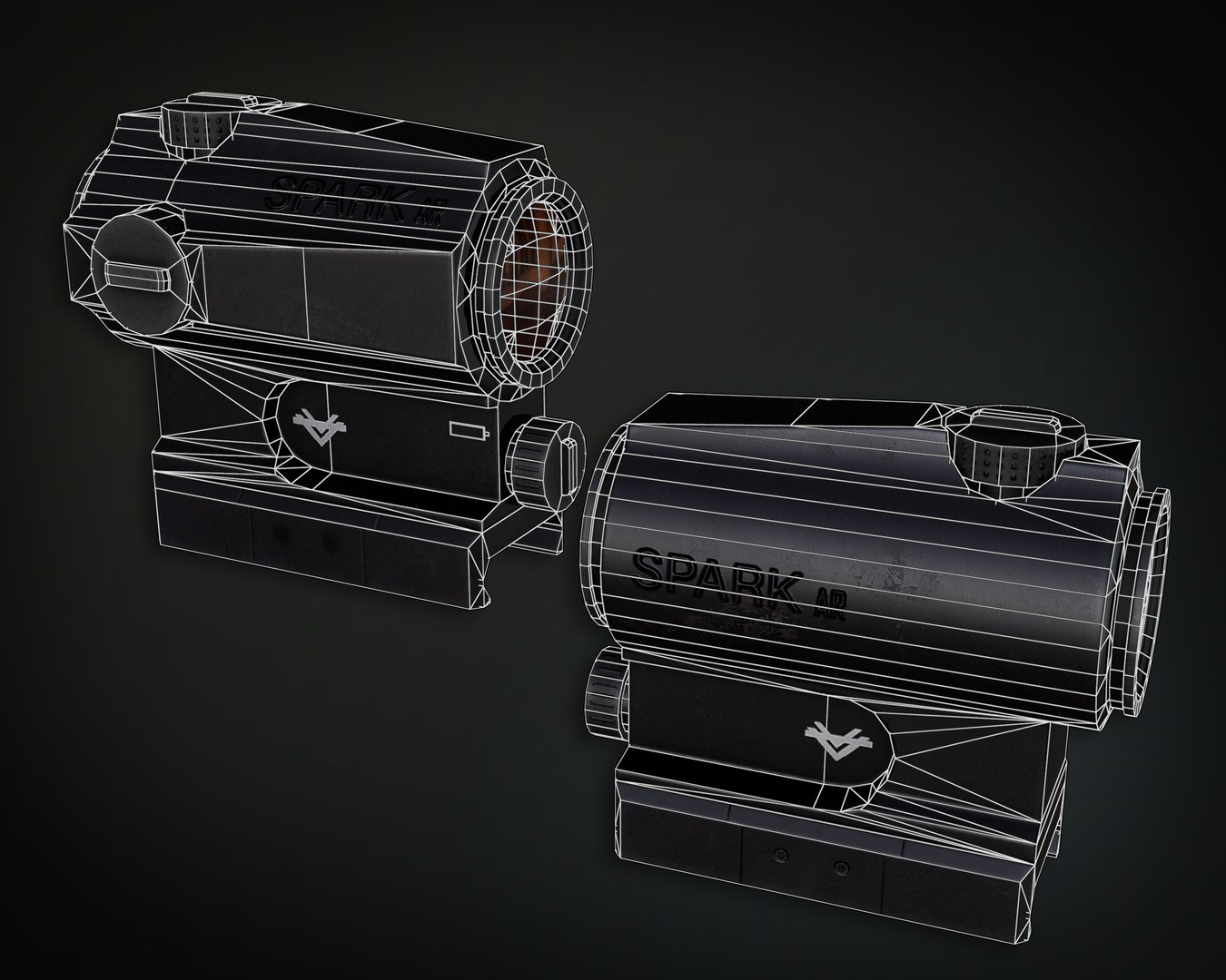 3D pbr vector submachine gun - TurboSquid 1370851