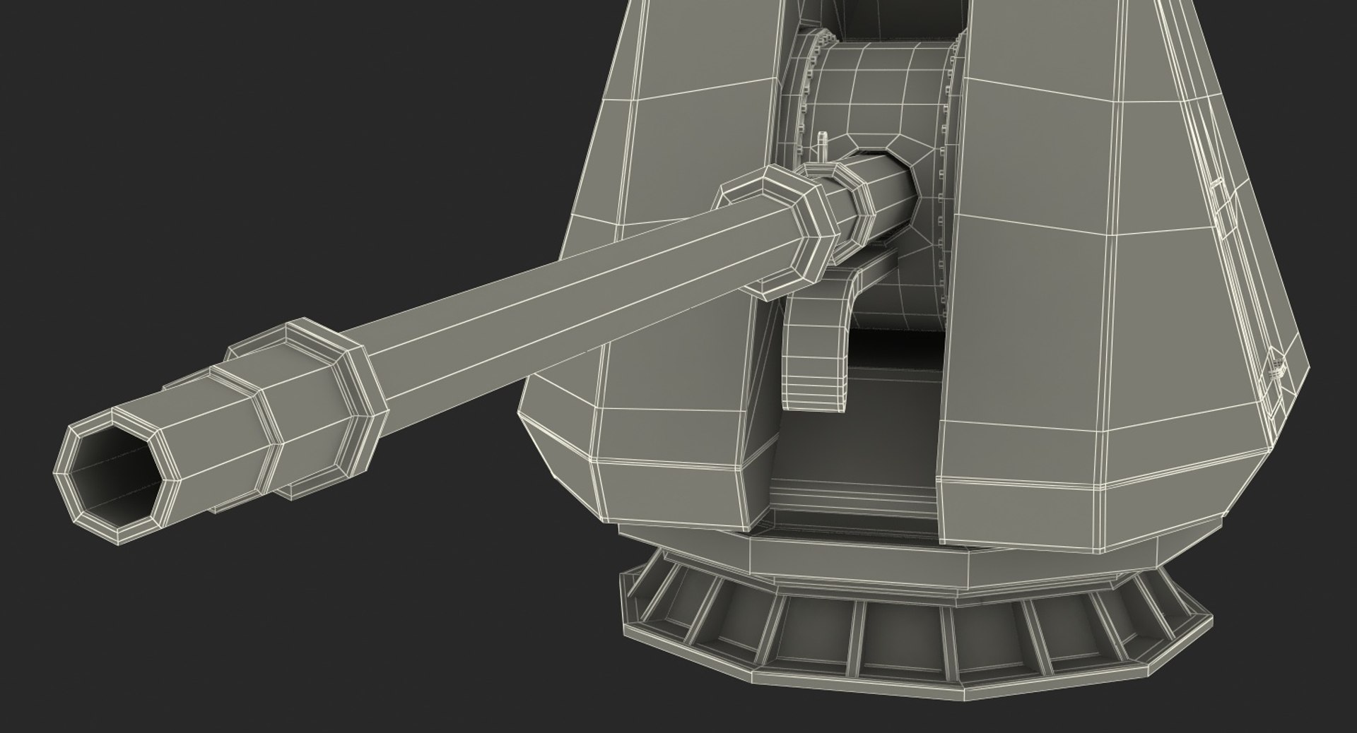 Oto melara 76mm gun 3D model - TurboSquid 1394318