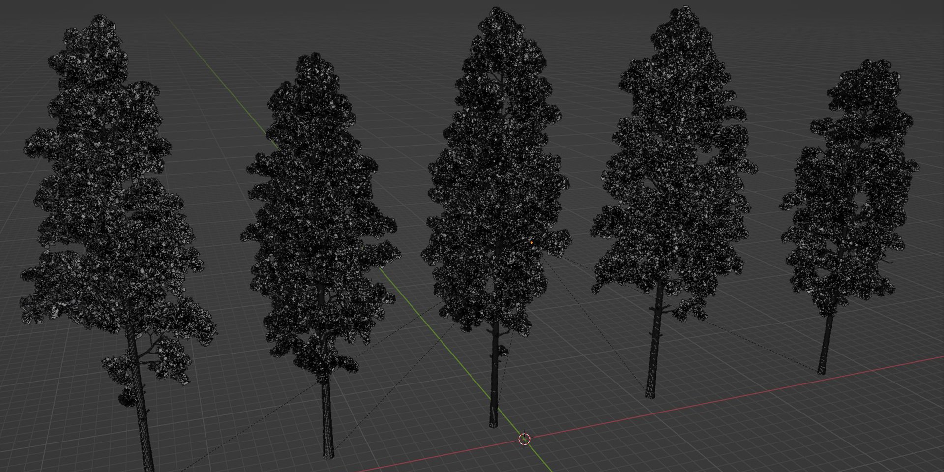3D Pine Trees Collection Vol 234-Blender-3dmodel Model - TurboSquid 2212932