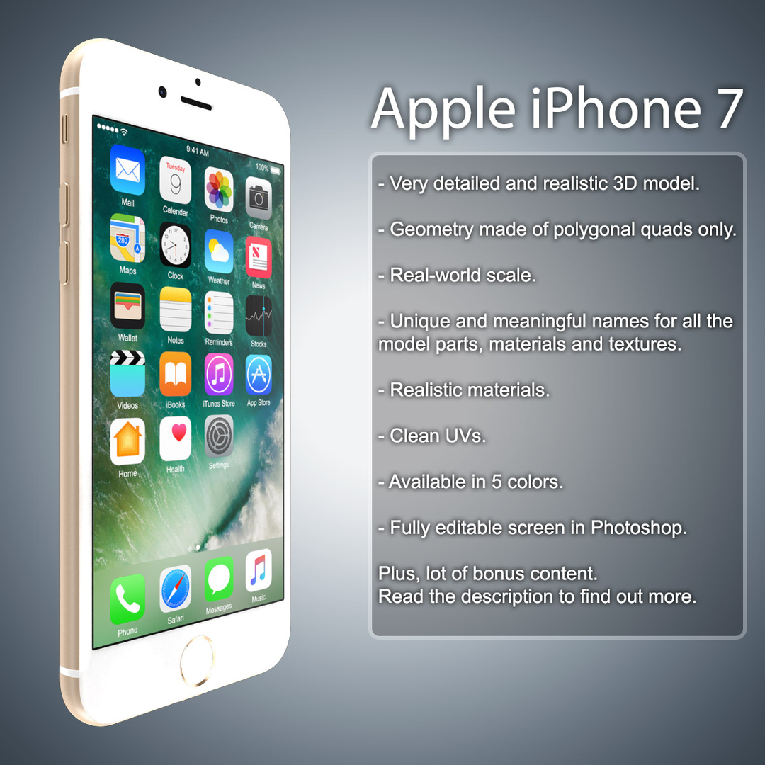 realistic apple iphone 7 max