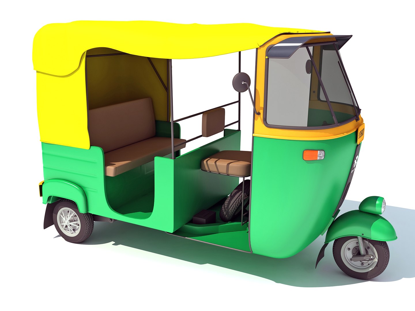 Auto Rickshaw 3D Model - TurboSquid 1444047
