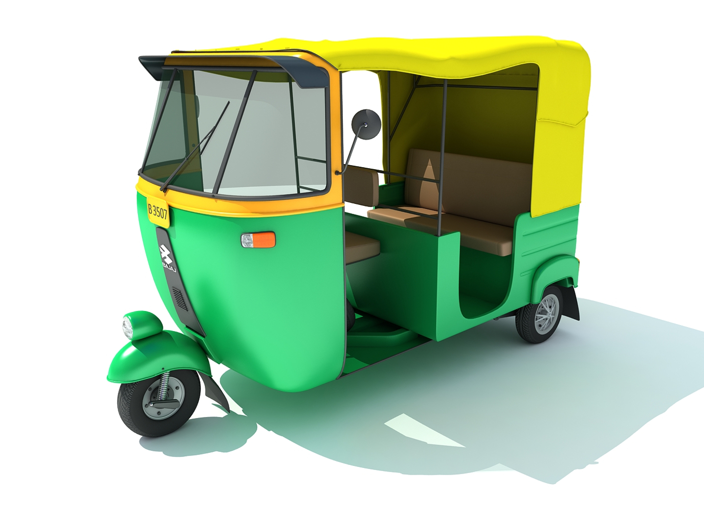 Auto Rickshaw 3D Model - TurboSquid 1444047