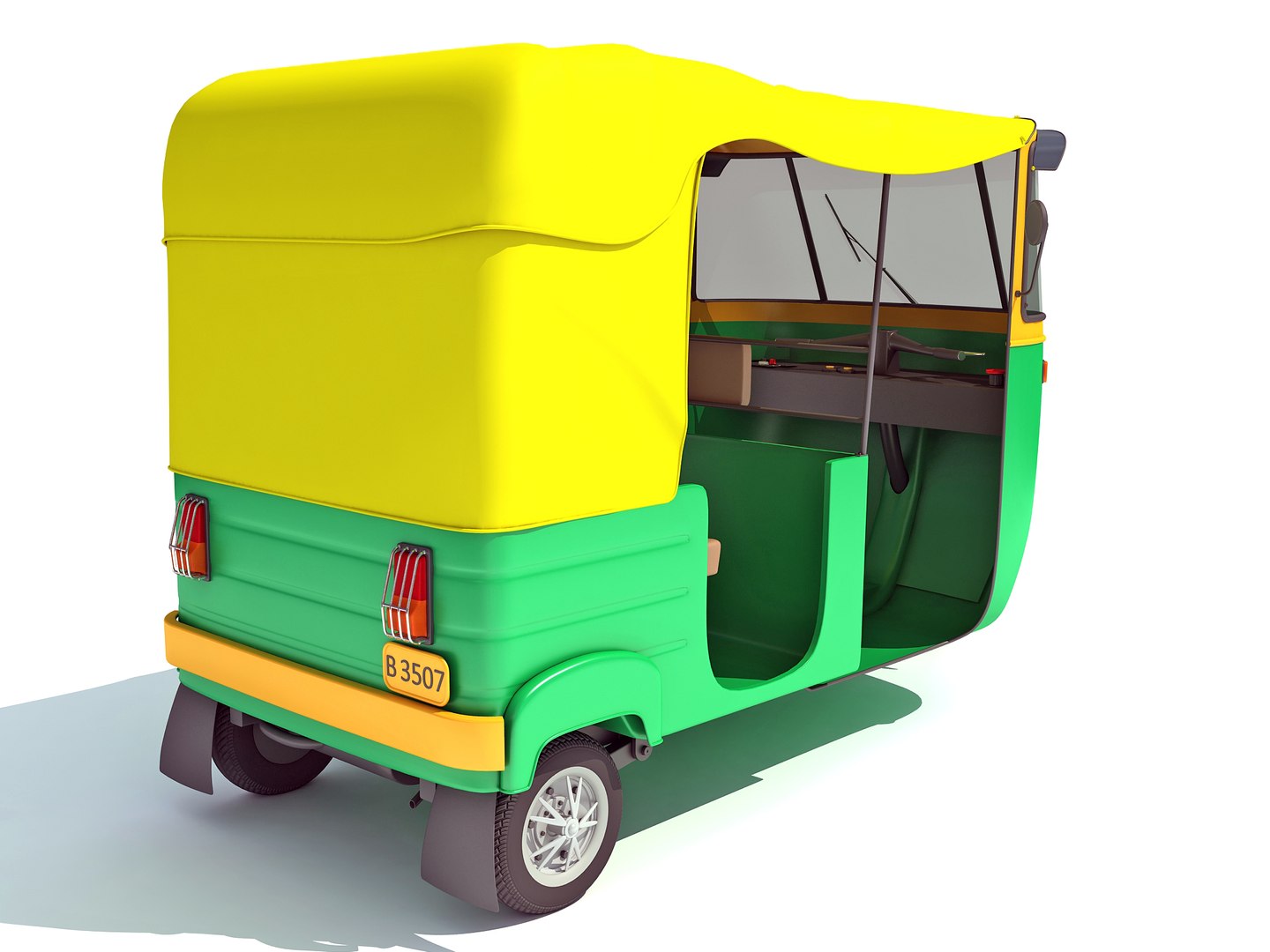 Auto Rickshaw 3D Model - TurboSquid 1444047