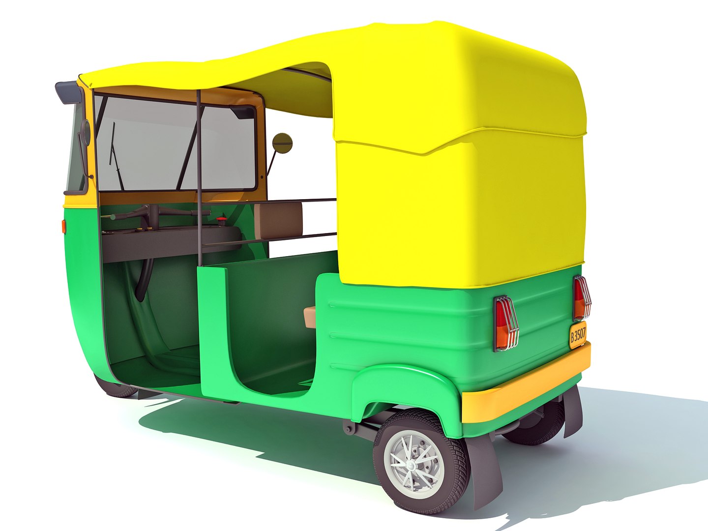 Auto Rickshaw 3D Model - TurboSquid 1444047