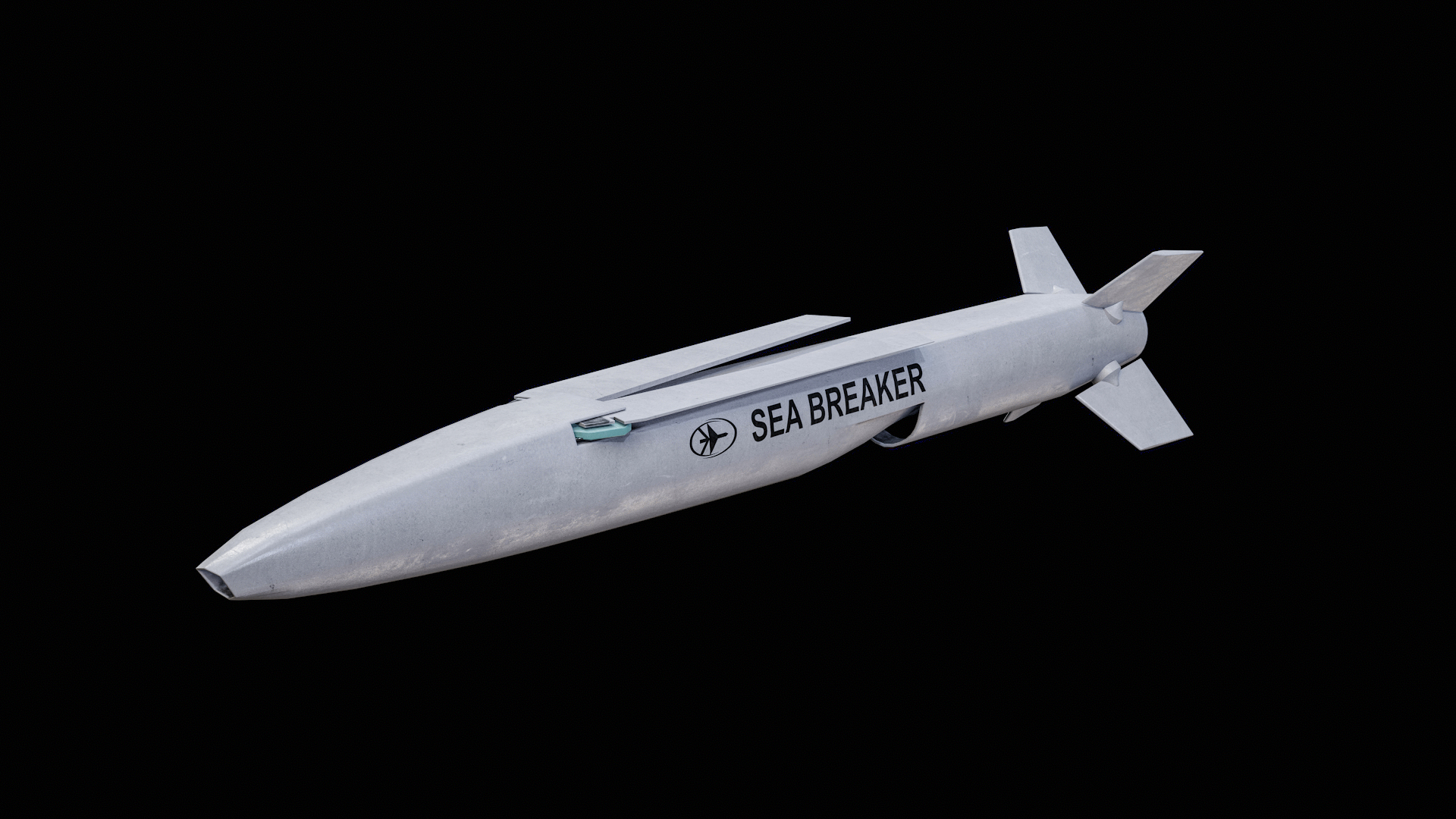 3D Sea Breaker Missile PBR Model - TurboSquid 2307679