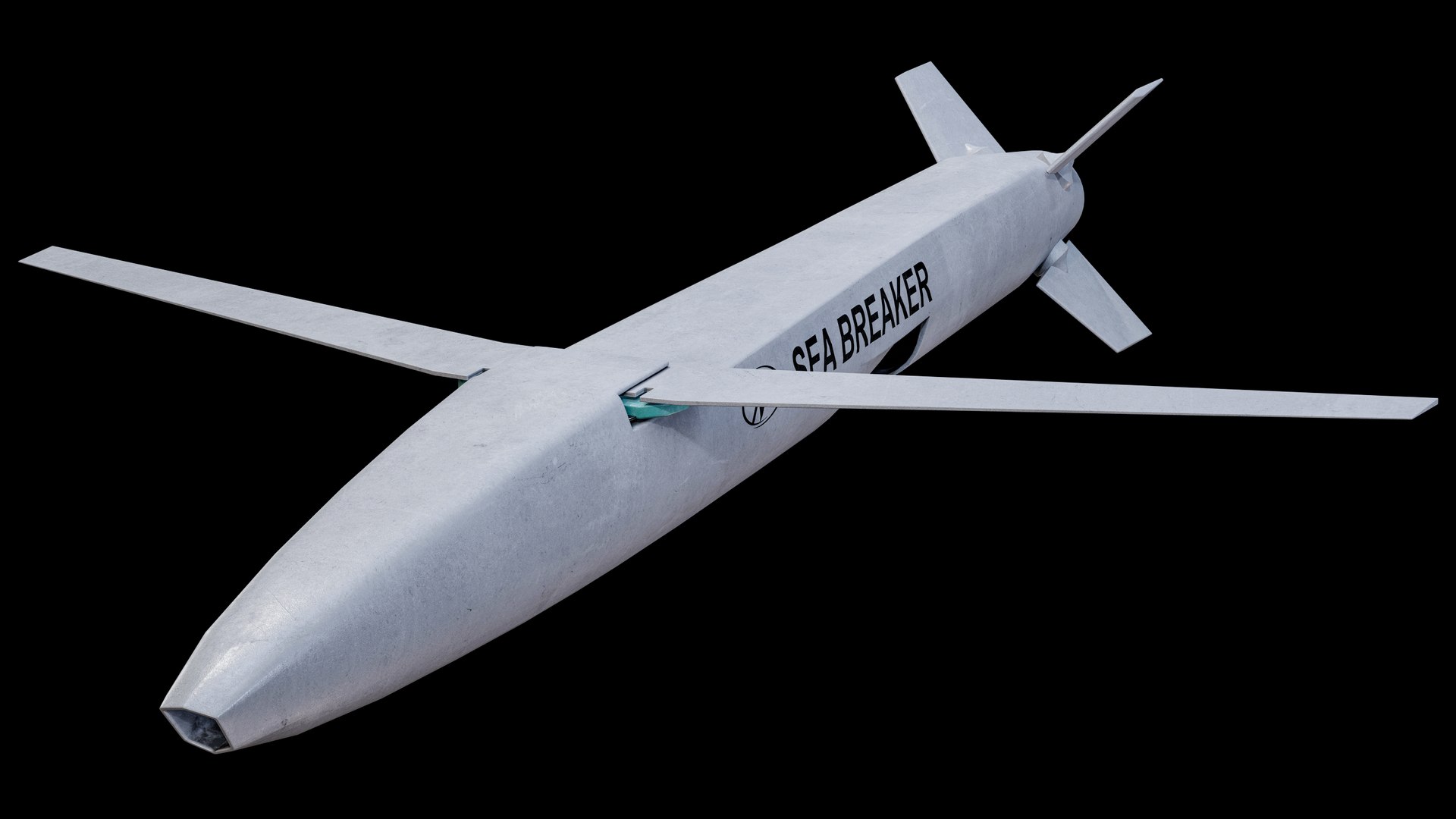 3D Sea Breaker Missile PBR Model - TurboSquid 2307679