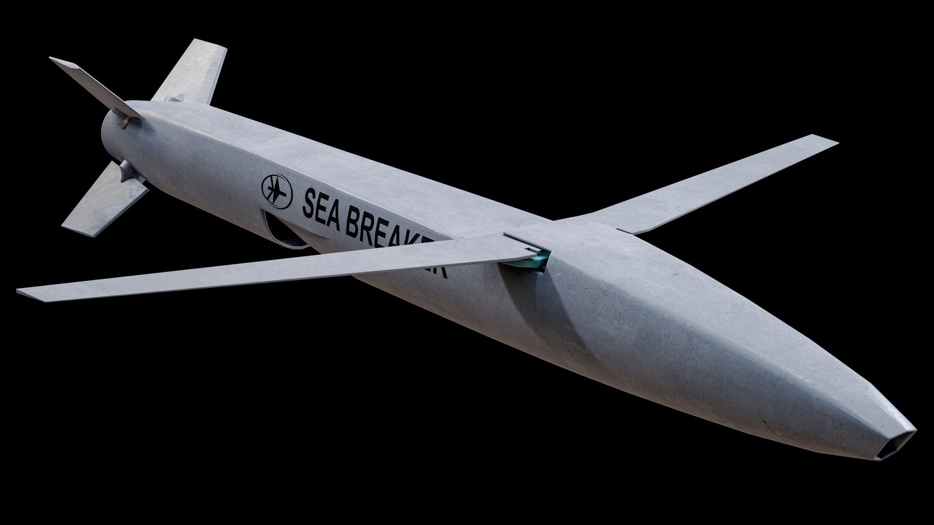 3D Sea Breaker Missile PBR Model - TurboSquid 2307679