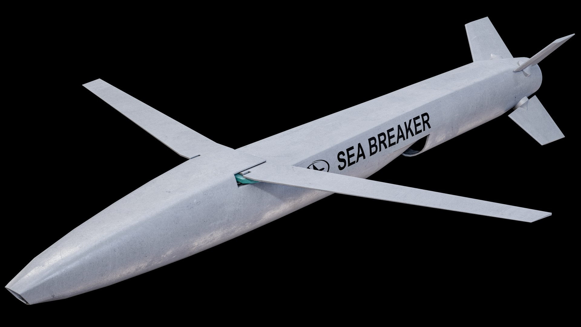 3D Sea Breaker Missile PBR Model - TurboSquid 2307679