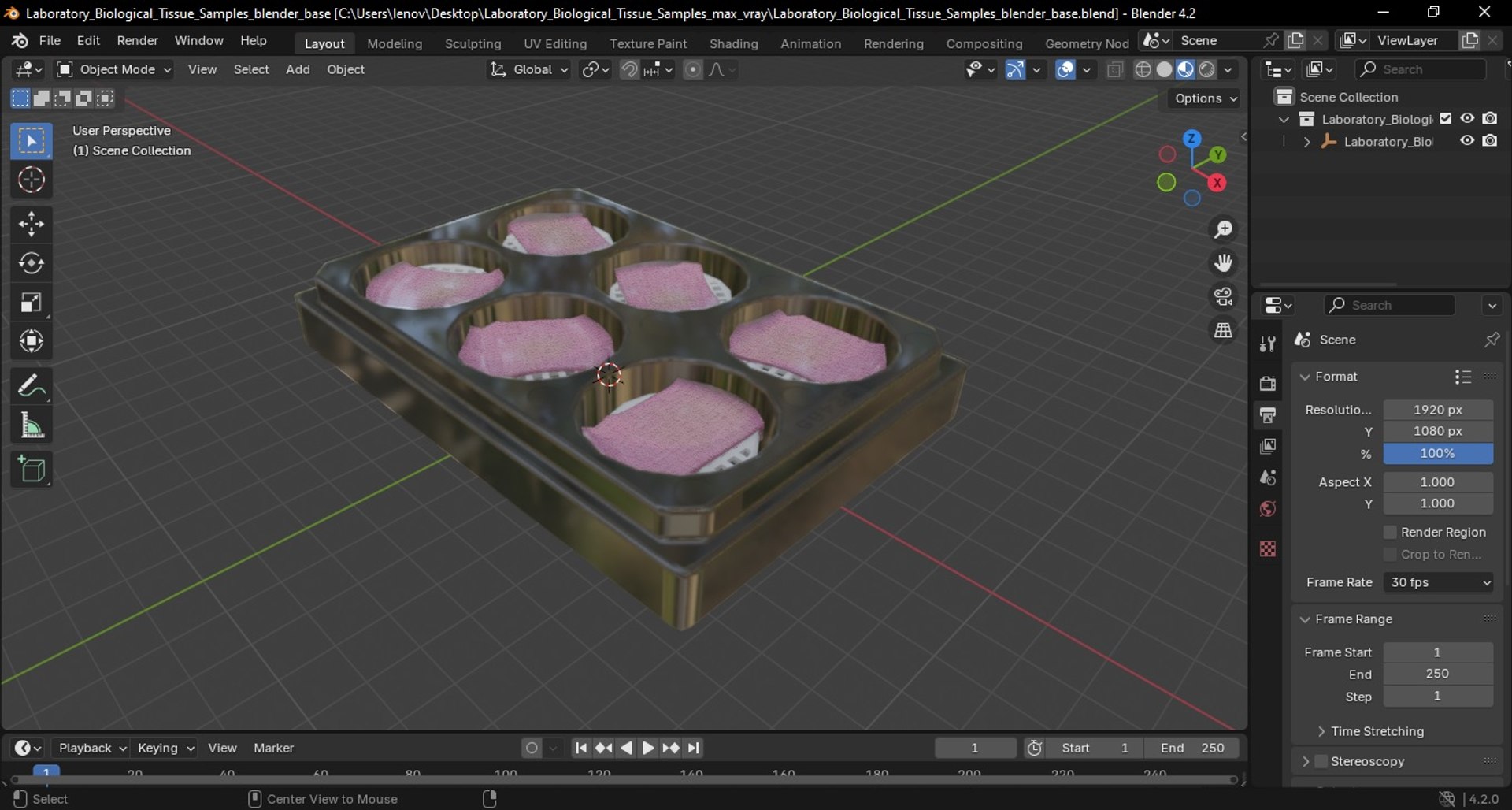 Laboratory Biological Tissue Samples 3D Model - TurboSquid 2410872