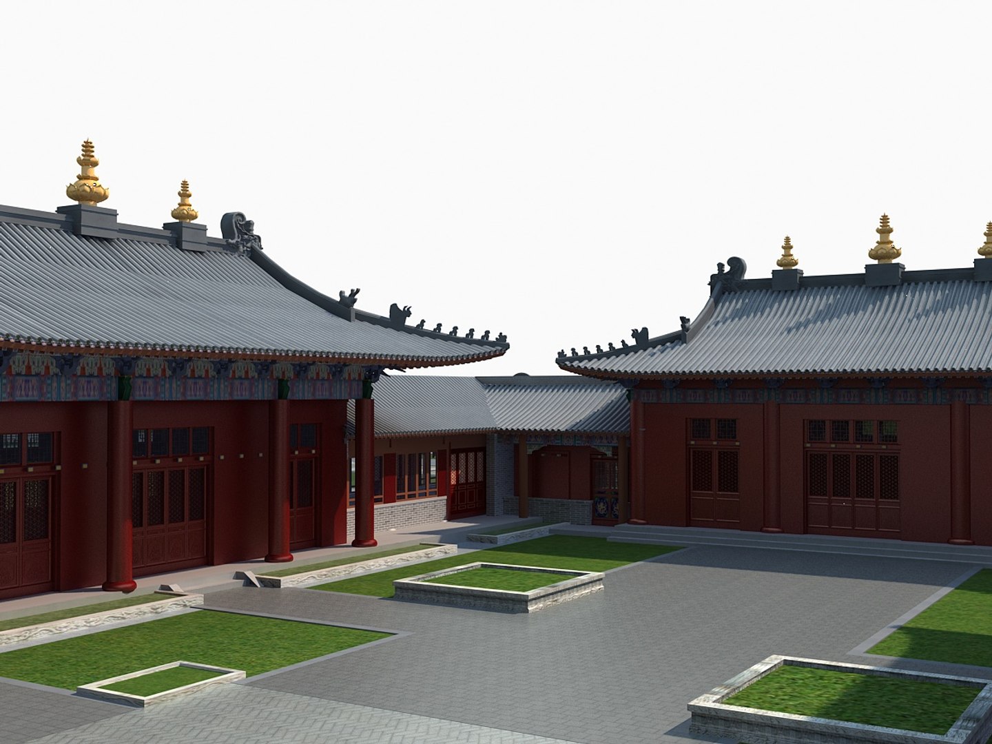 Dharma Buddha Hall 3D model - TurboSquid 1838307