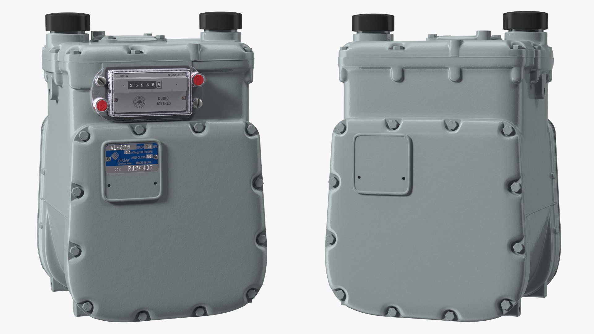 3D Diaphragm Gas Meter Elster - TurboSquid 1896285