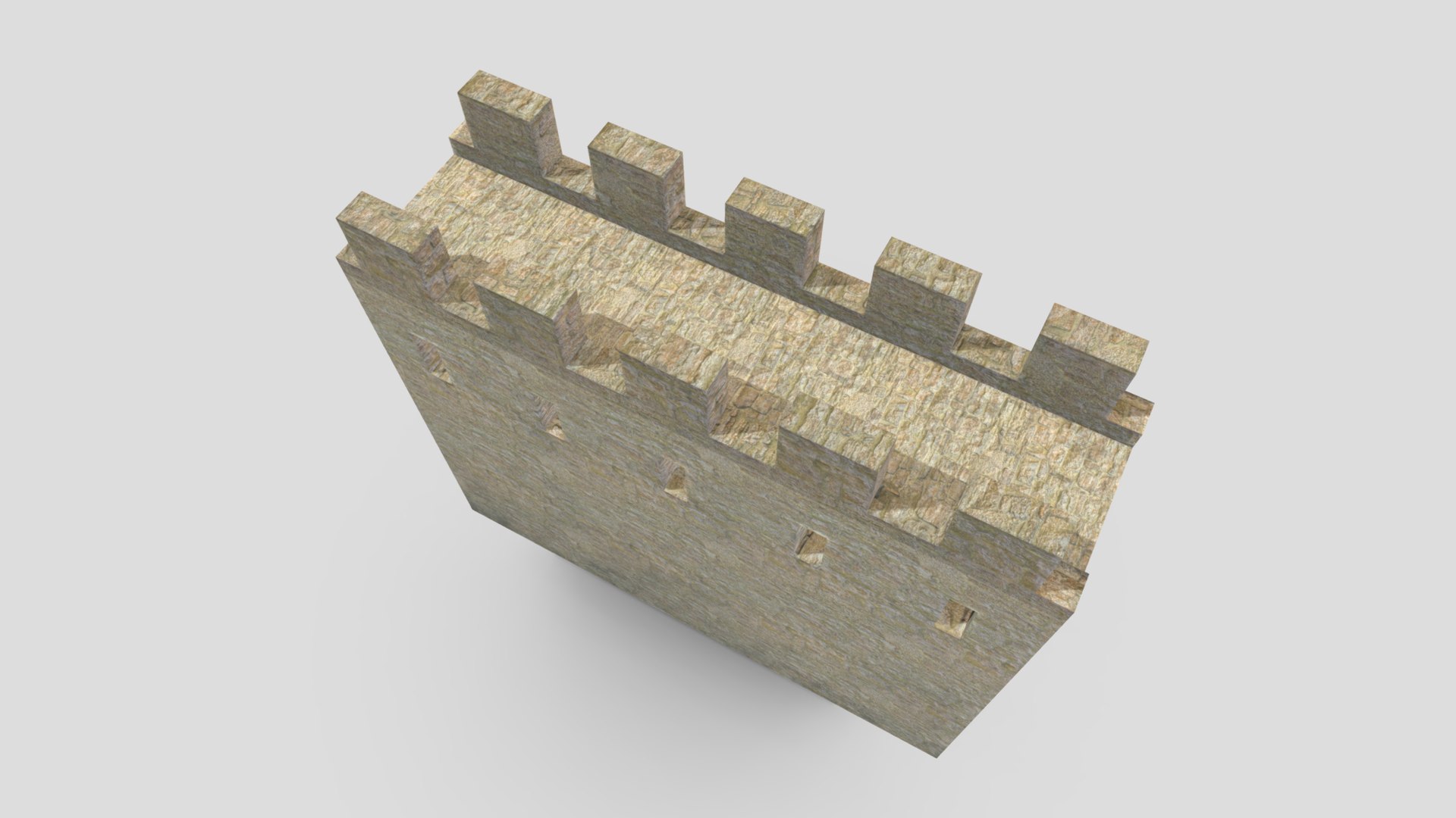 Medieval Castle Module 03 Low Poly PBR Realistic Model - TurboSquid 1932380