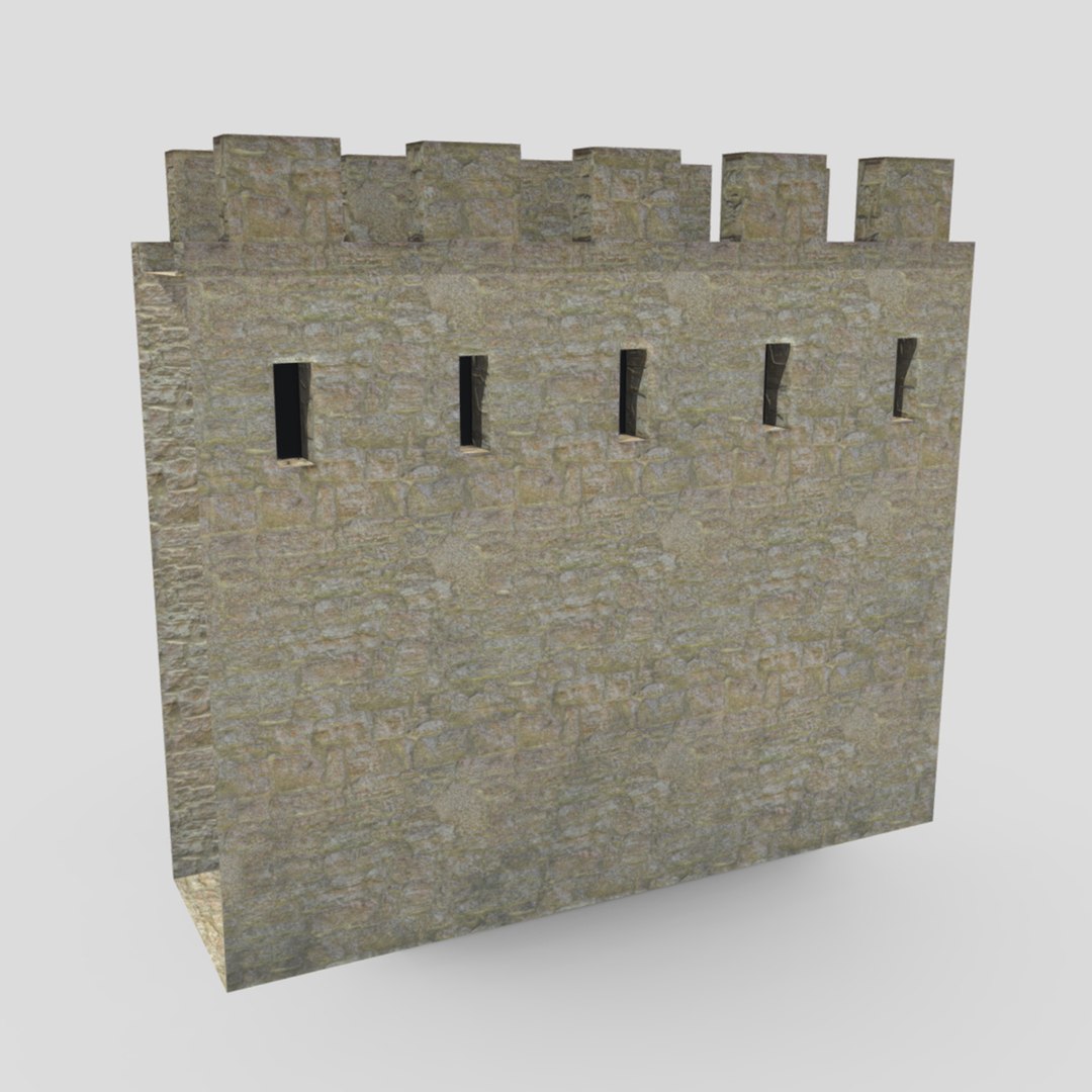 Medieval Castle Module 03 Low Poly PBR Realistic Model - TurboSquid 1932380
