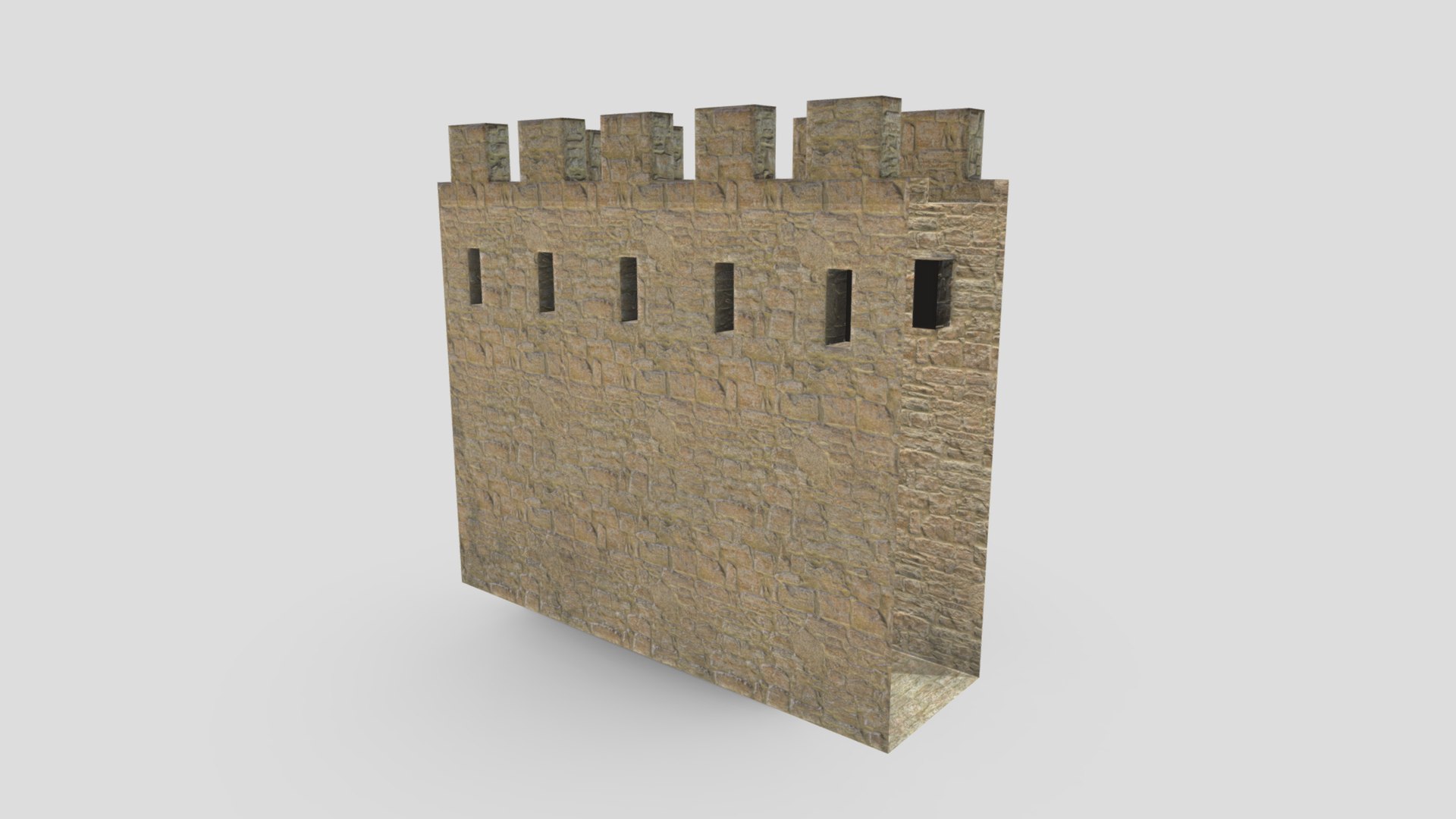 Medieval Castle Module 03 Low Poly PBR Realistic Model - TurboSquid 1932380