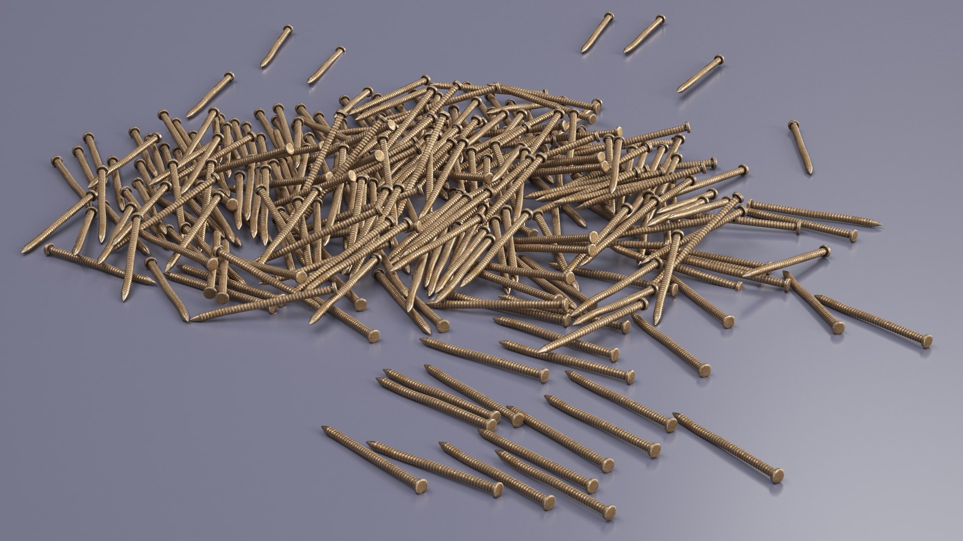 Panel Board Nails Old 3D - TurboSquid 2061467