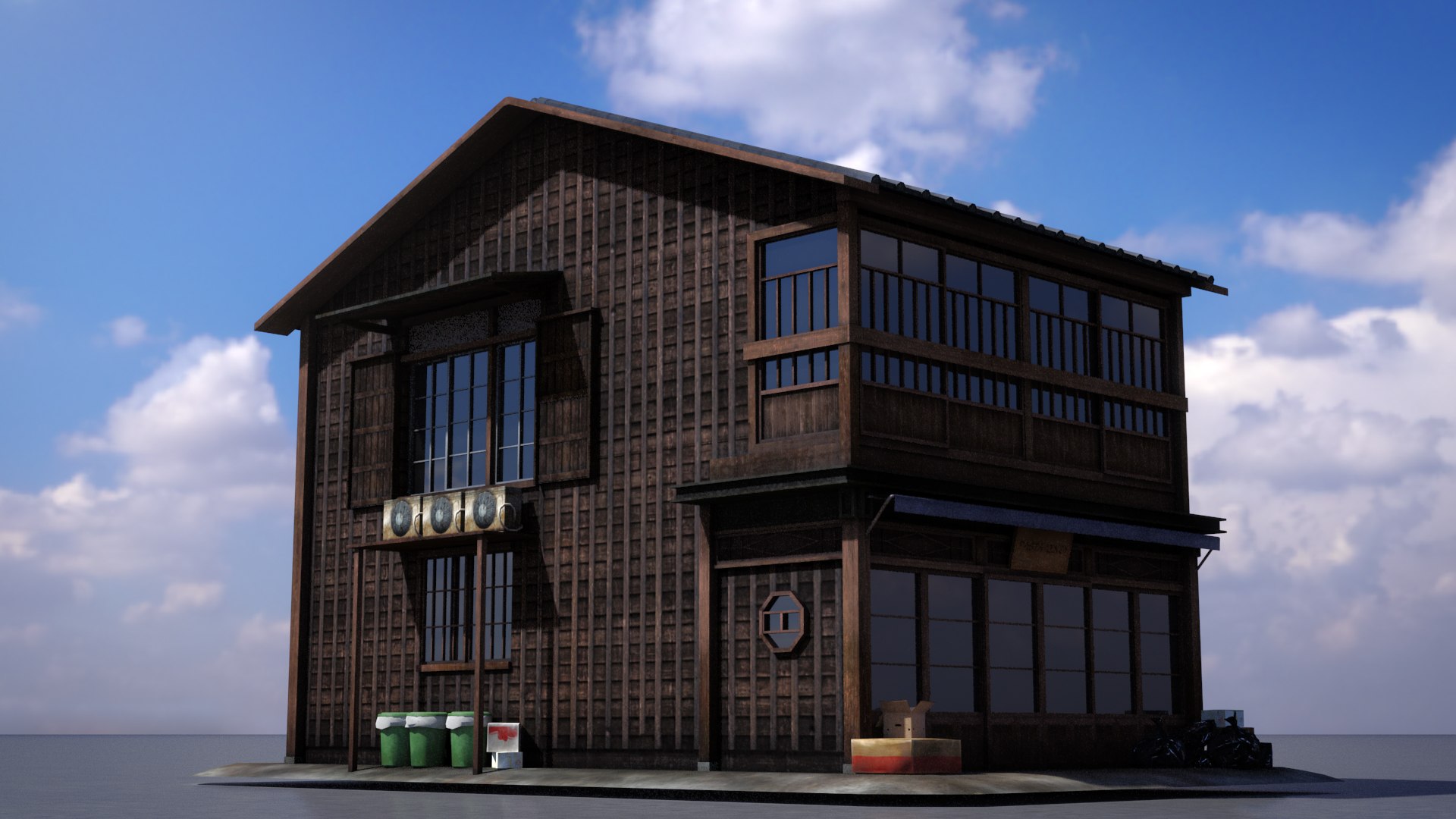 3D Japanese Style House 0021 Model - TurboSquid 2308611