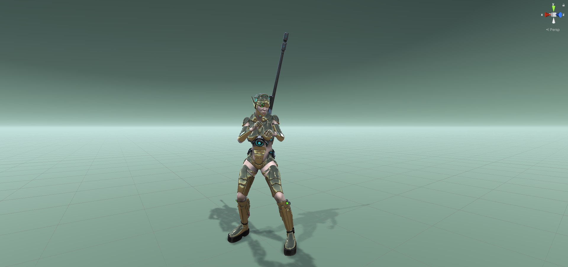 Sci-Fi Ranger Golden colour 3D model - TurboSquid 1718618