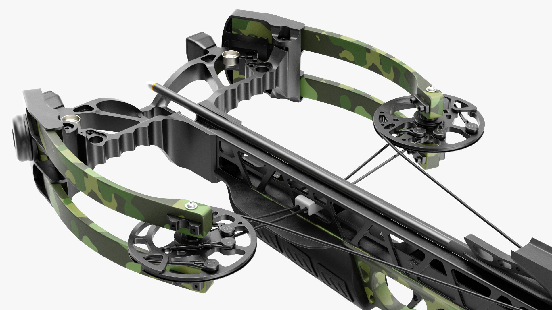 3D Camo Crossbow Arrow Model - TurboSquid 1446634