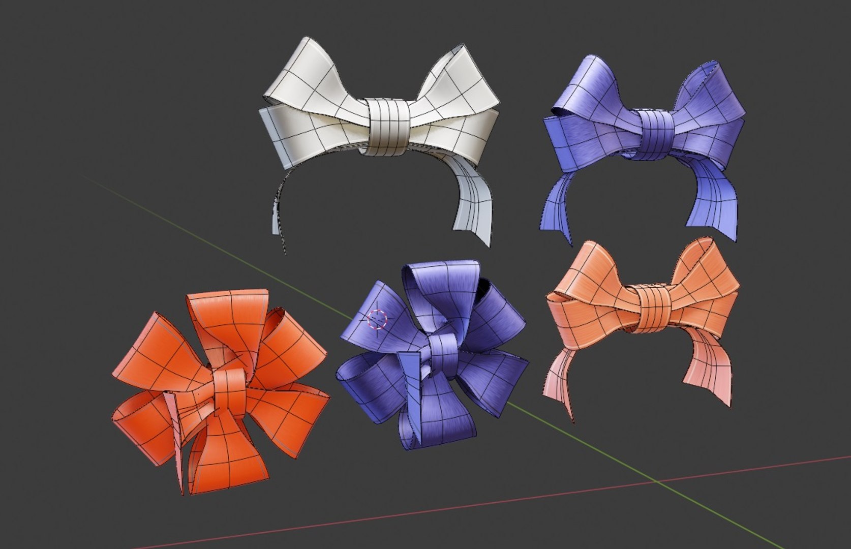 3D gift bow model - TurboSquid 1644485