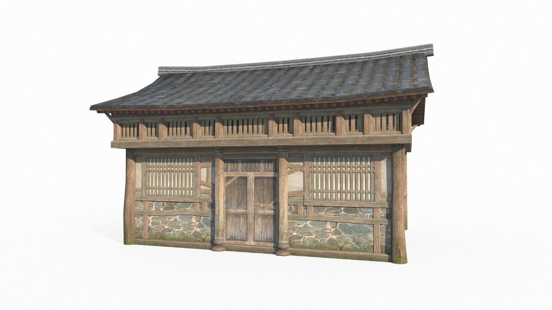 Asian Ancient Architecture Small House Model - TurboSquid 2046318