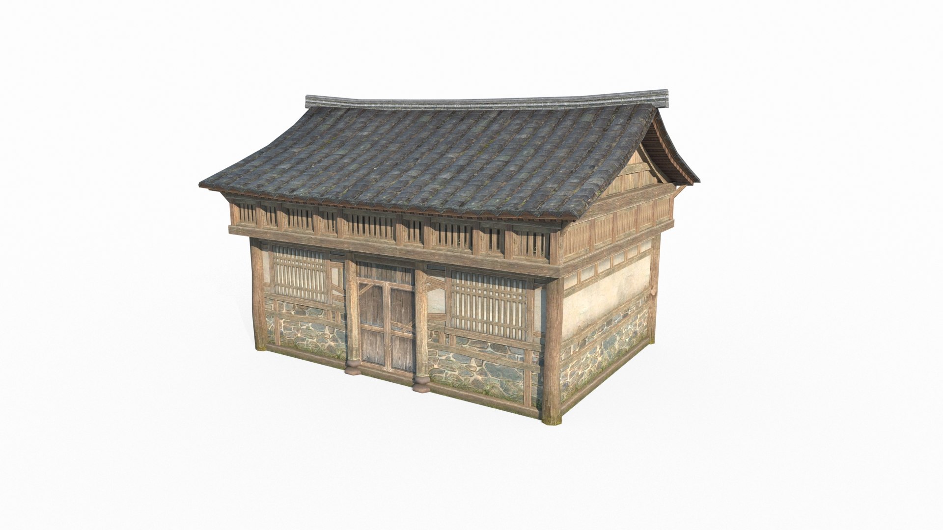 Asian Ancient Architecture Small House Model - TurboSquid 2046318