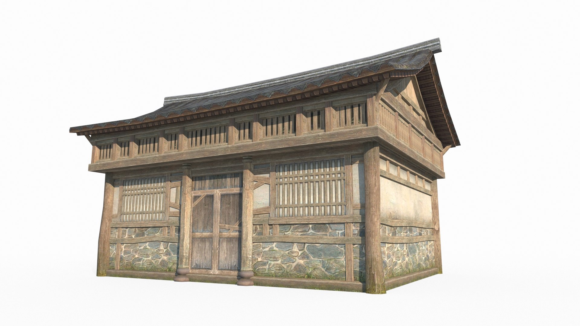 Asian Ancient Architecture Small House Model - TurboSquid 2046318
