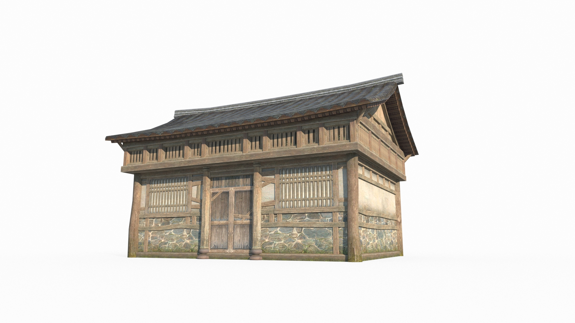 Asian Ancient Architecture Small House Model - TurboSquid 2046318
