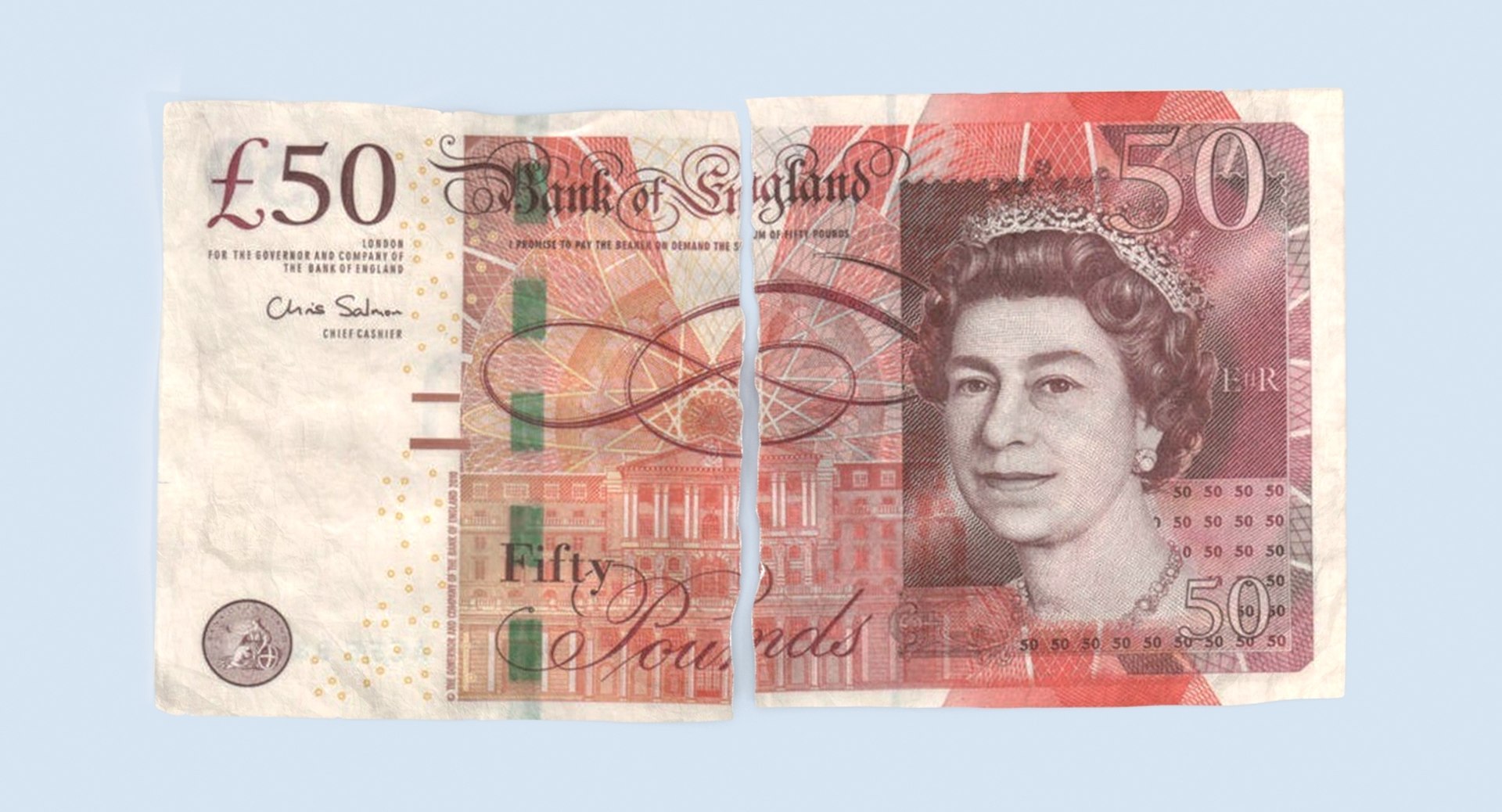 50-pound-note-torn 3d max