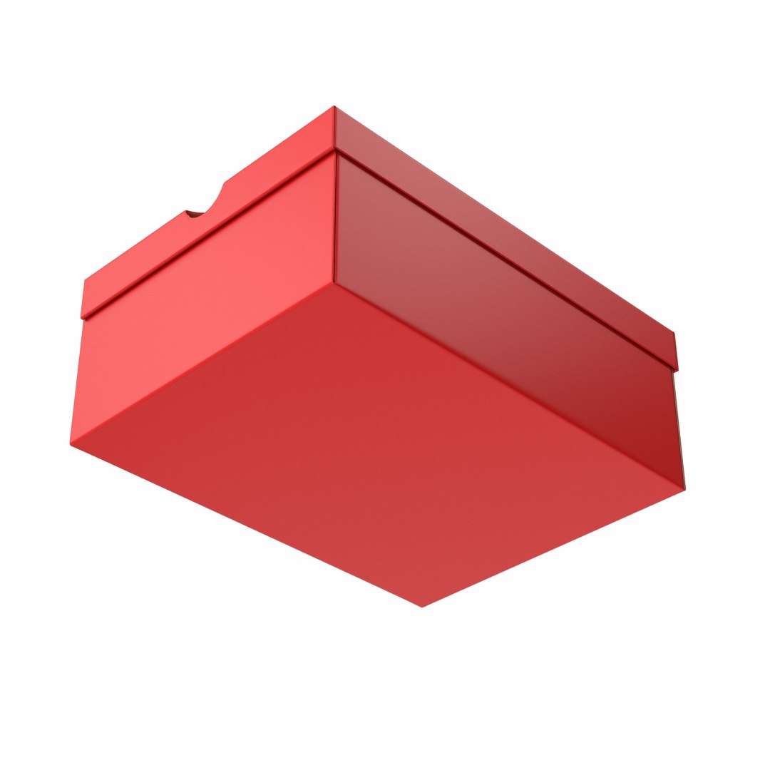 3D model Red Shoe Box - TurboSquid 2168510