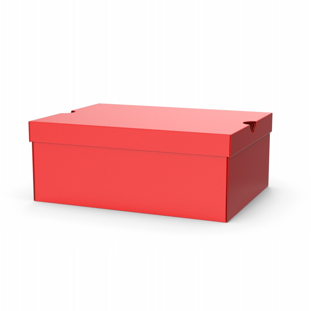3D model Red Shoe Box - TurboSquid 2168510