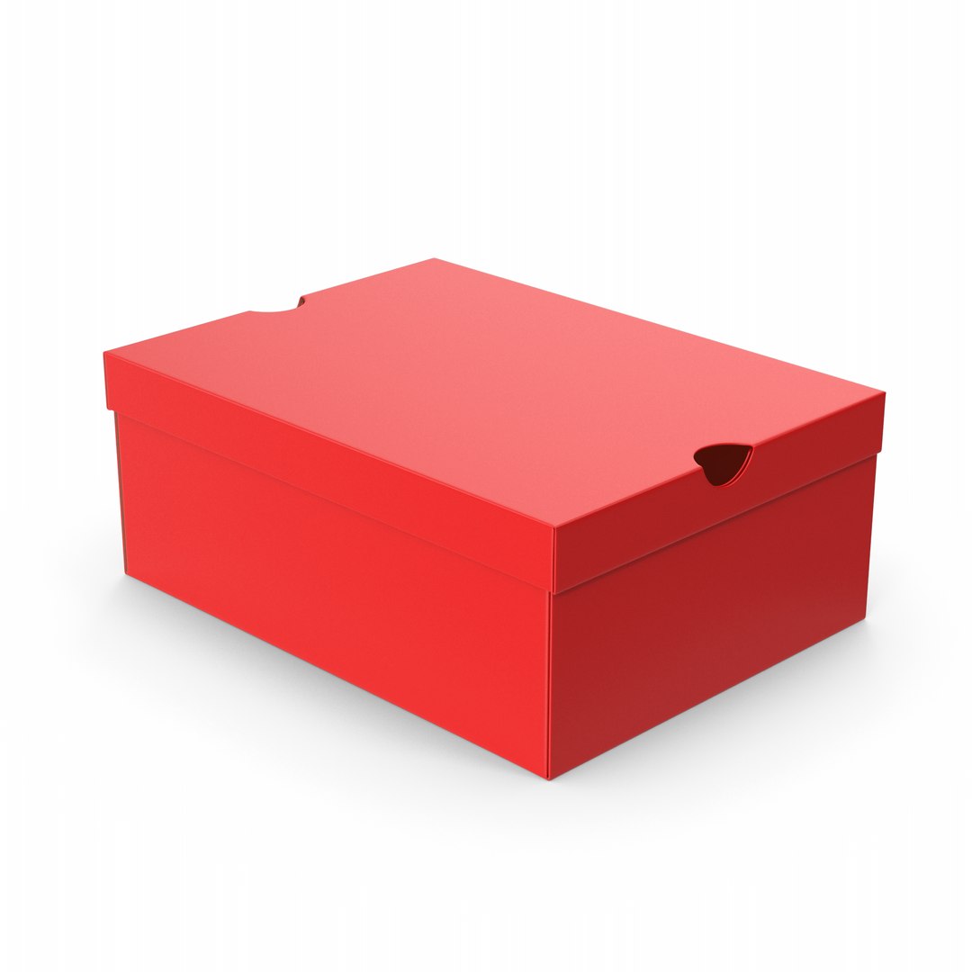 3D model Red Shoe Box - TurboSquid 2168510