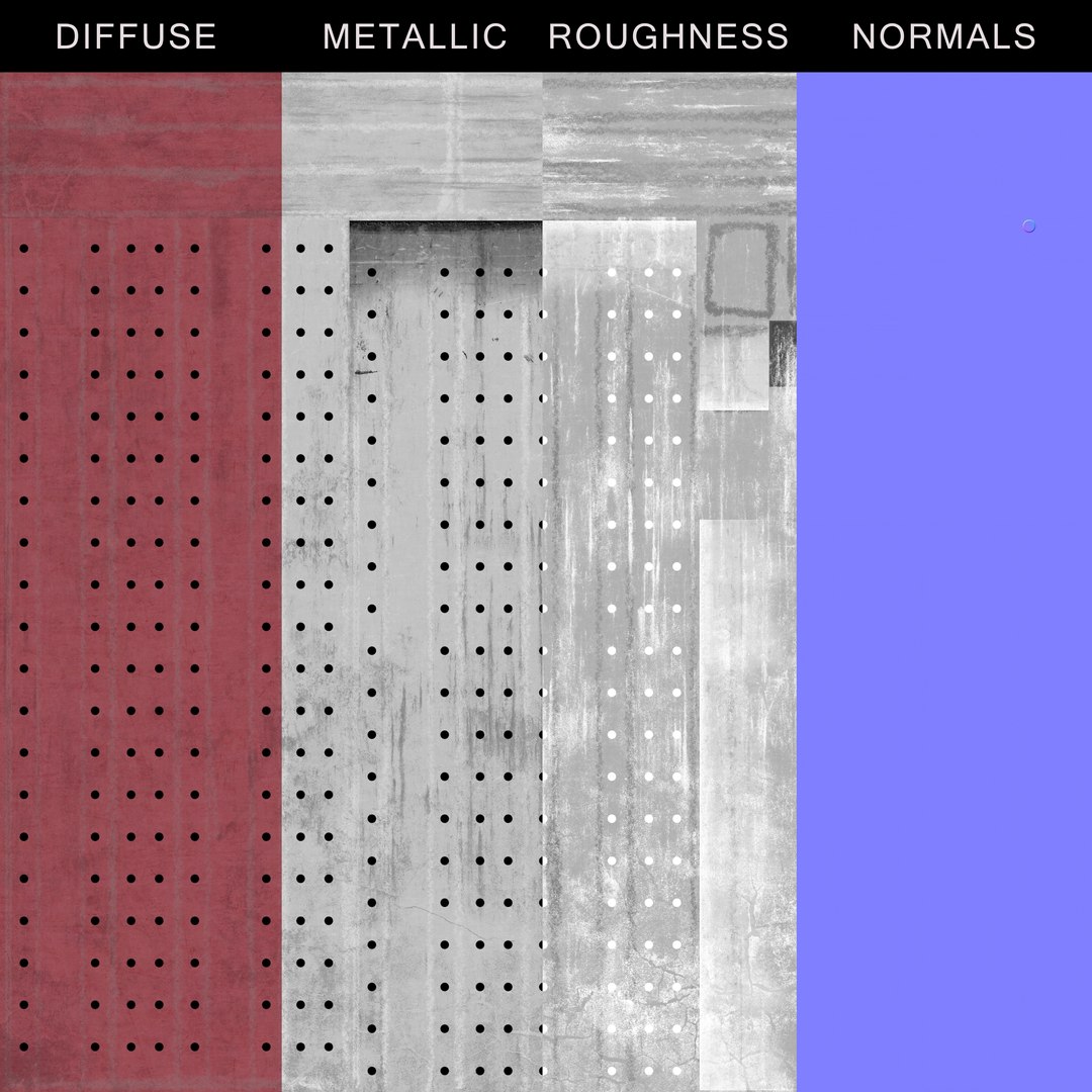 3d Model Modular Racks Loaded