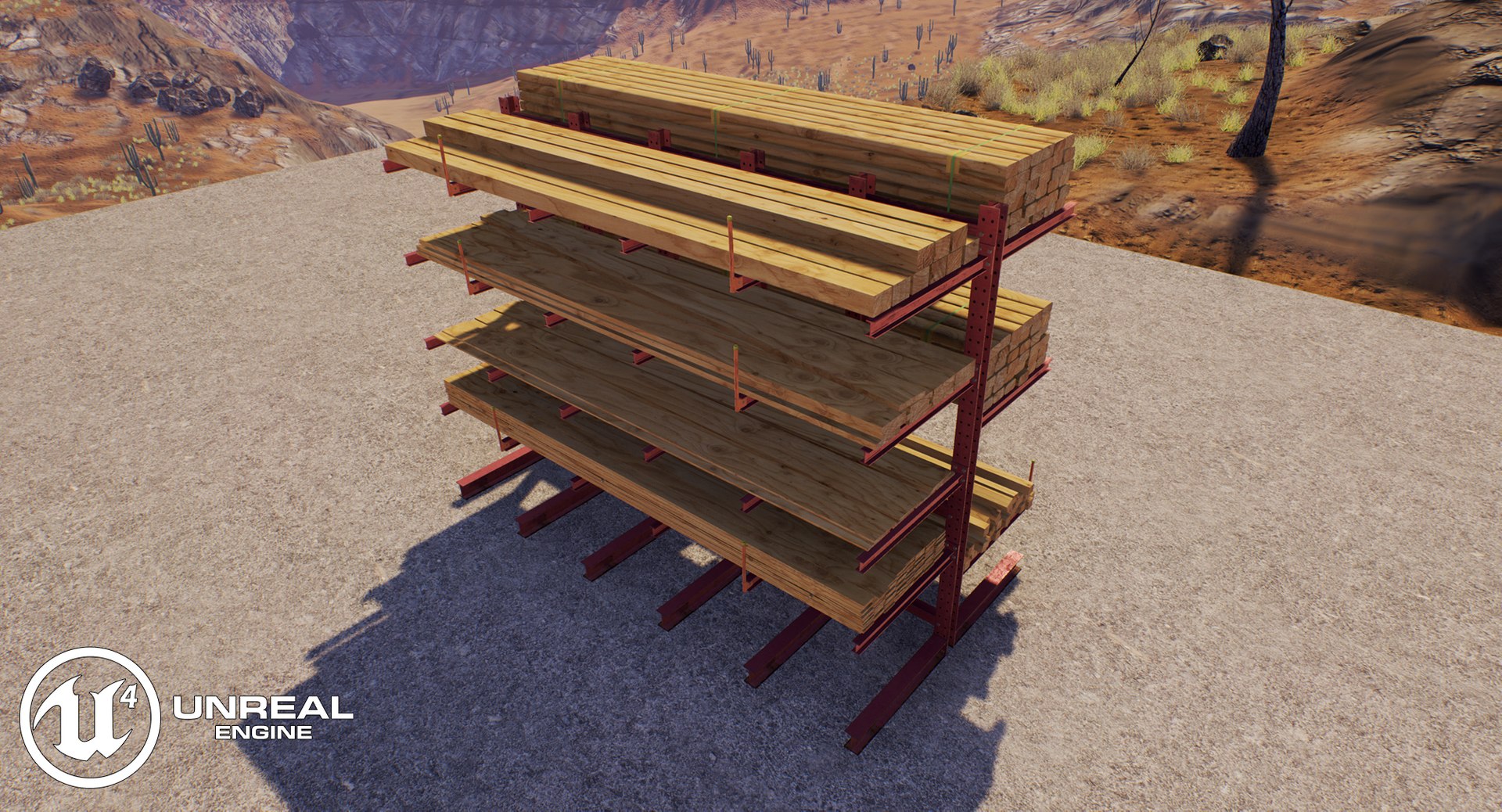 3d Model Modular Racks Loaded