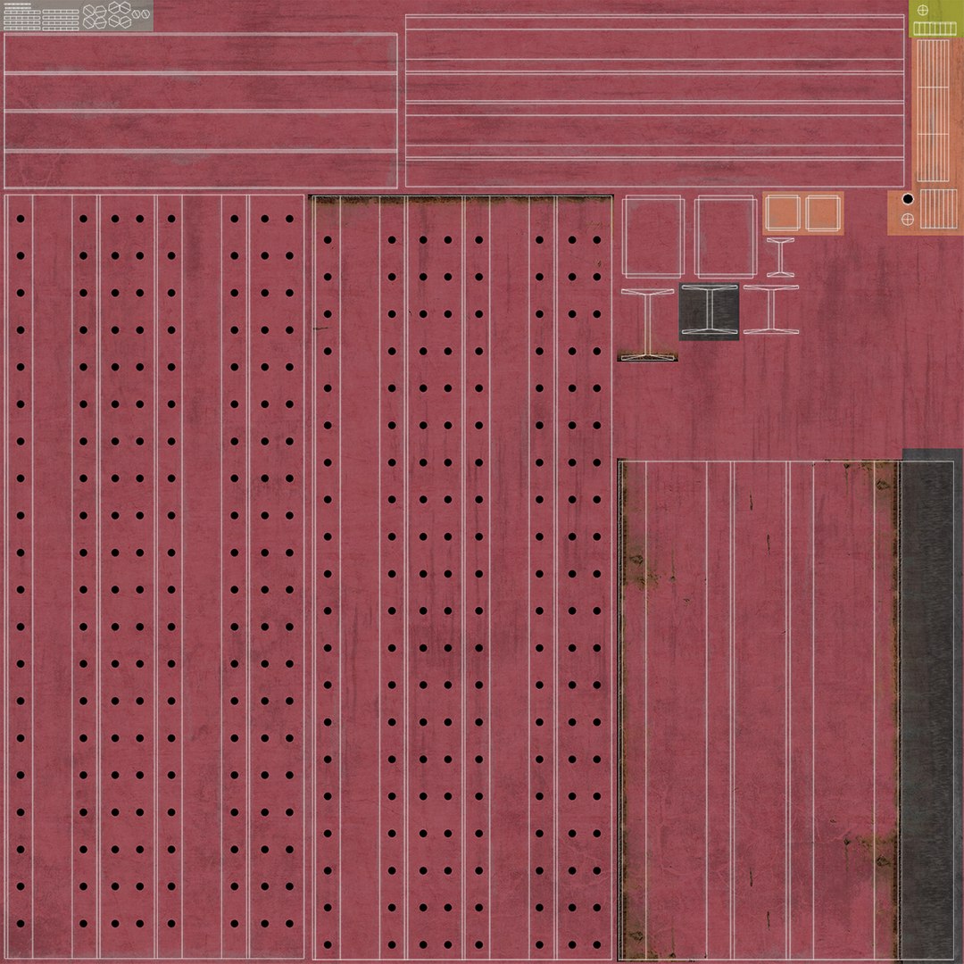 3d Model Modular Racks Loaded