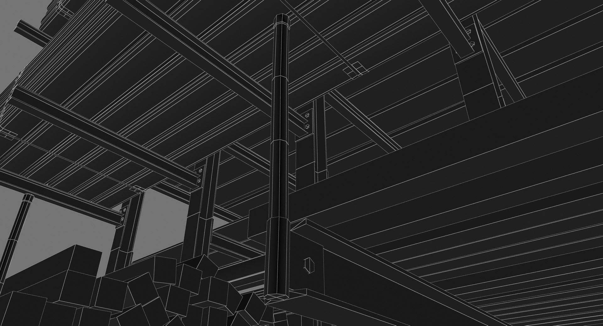 3d Model Modular Racks Loaded