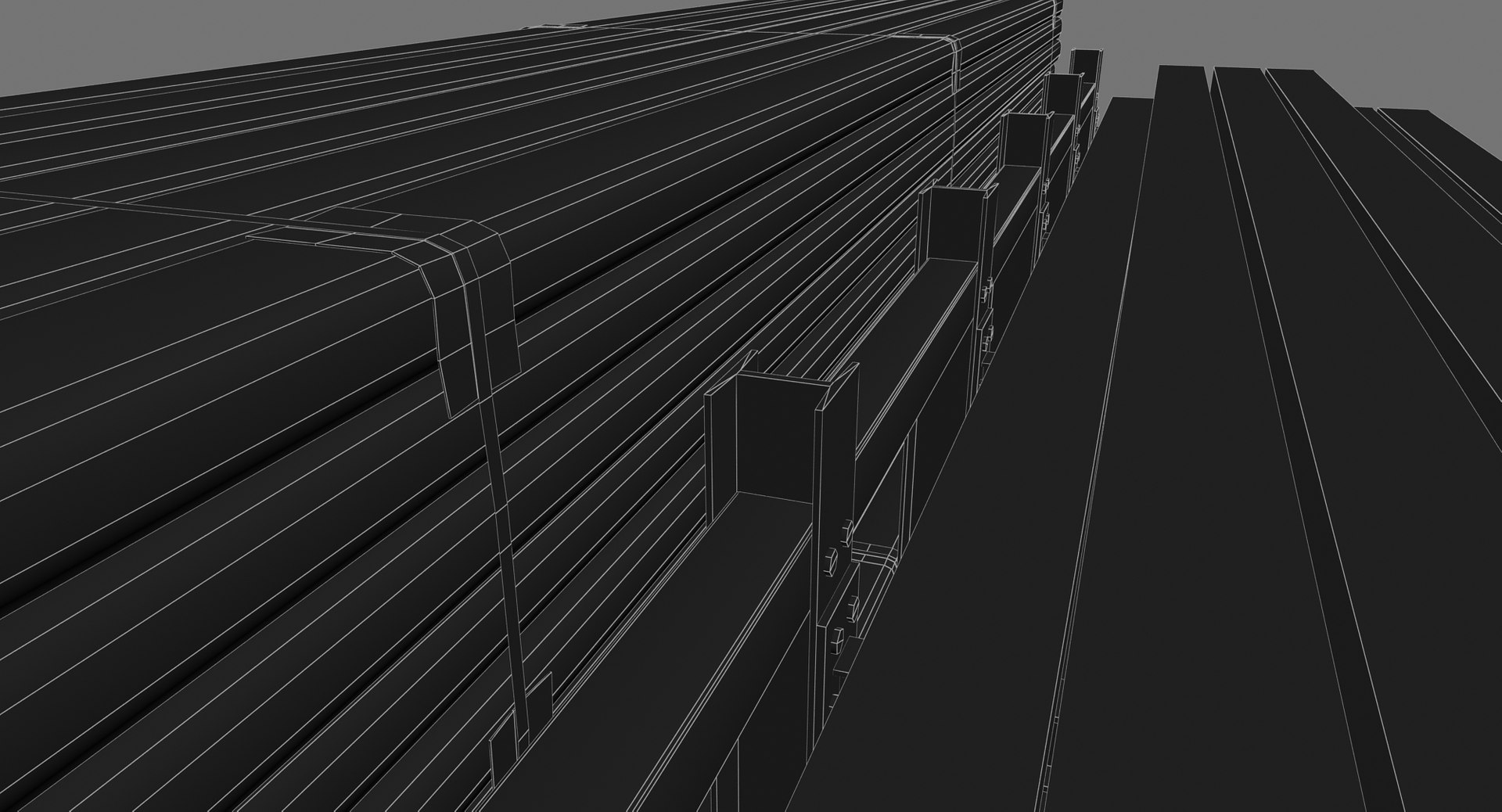 3d Model Modular Racks Loaded