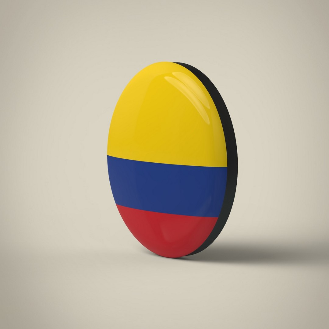 Colombia Badge 3D - TurboSquid 1820016