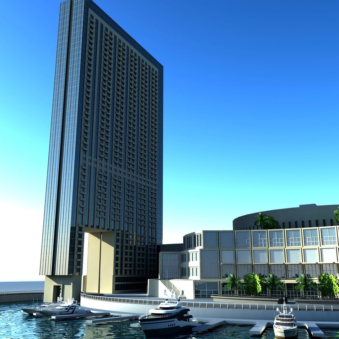 Dubai Marina Mall 3d Model