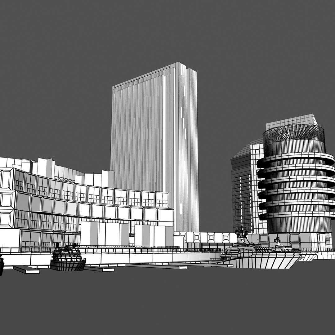 Dubai Marina Mall 3d Model