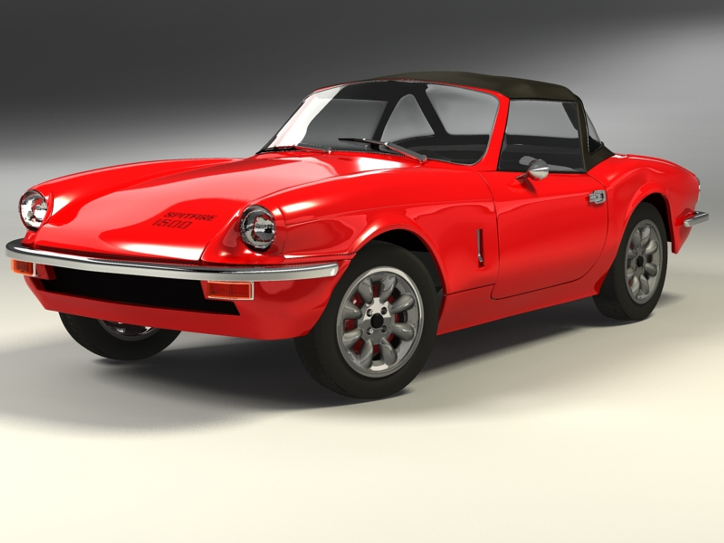 3d triumph spitfire 1500 model